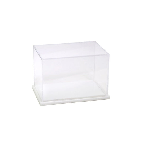 Acrylic Display Box 8H x 8W x 12L with White Base – Laser Cut Studio